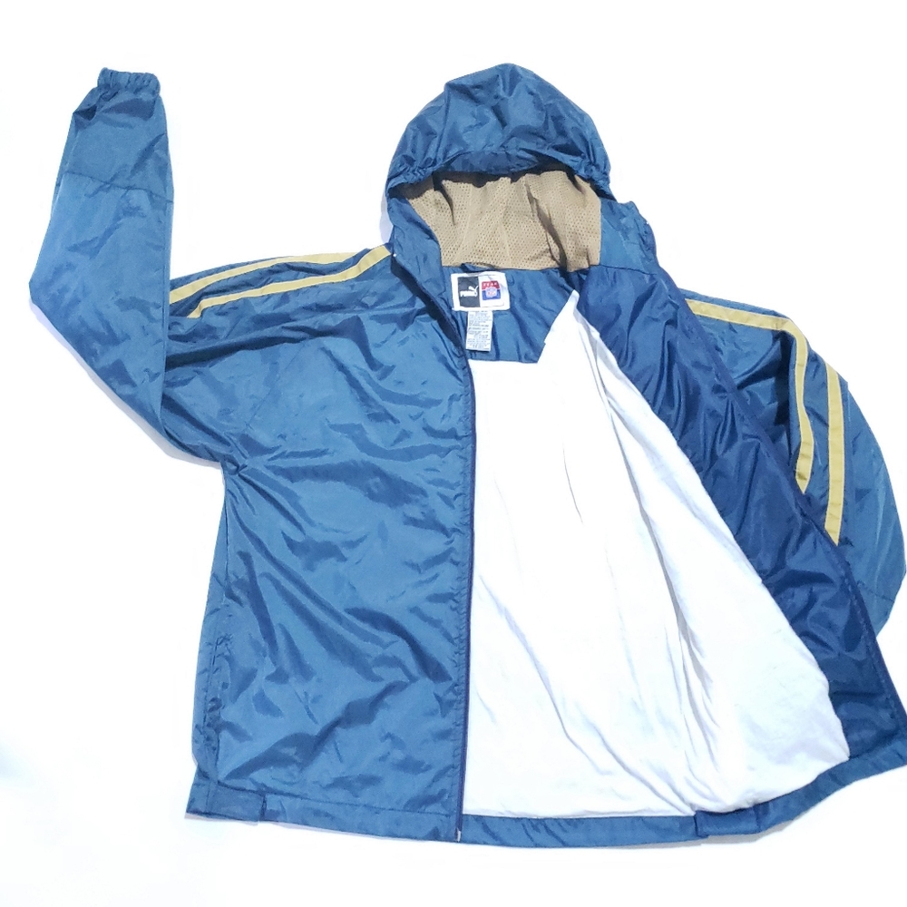 Vintage Puma La Ramp Nfl Football Parka Jacket - Gem